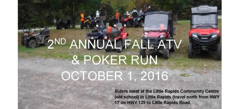 Lions 2nd Annual Fall ATV & Poker Run – Huron Shores