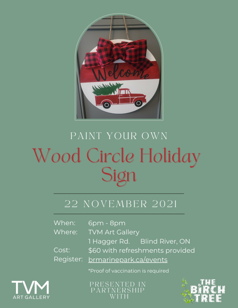Timber Village Museum – Holiday Sign Paint Night – Huron Shores