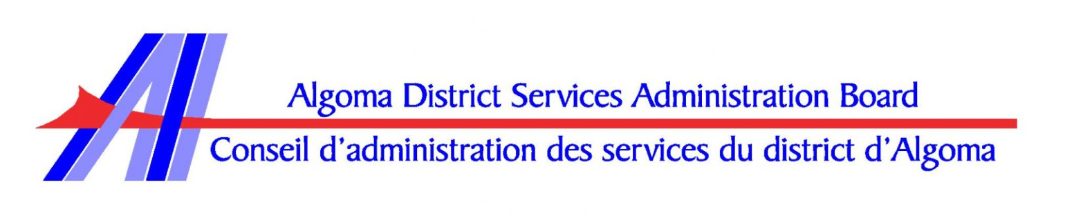 Algoma District Service Administration Board (ADSAB) – Huron Shores