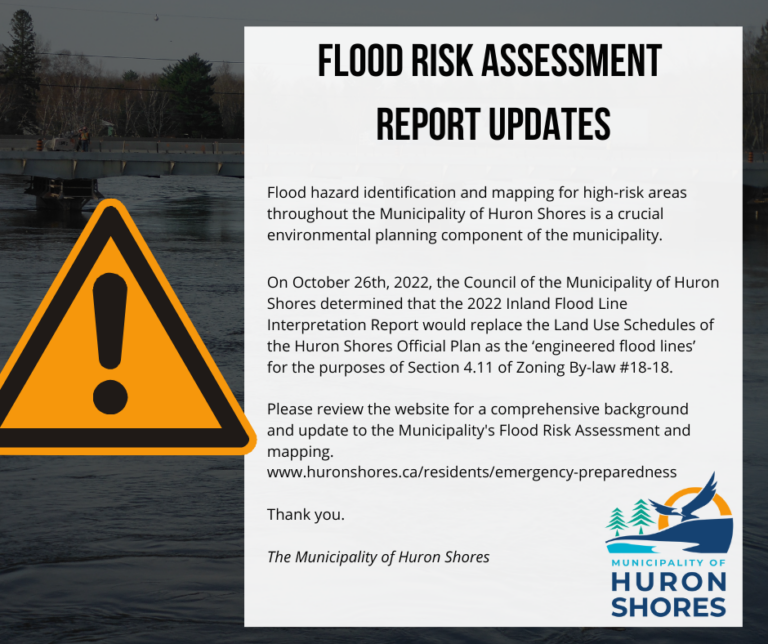 Flood Risk Assessment Report Updates – Huron Shores
